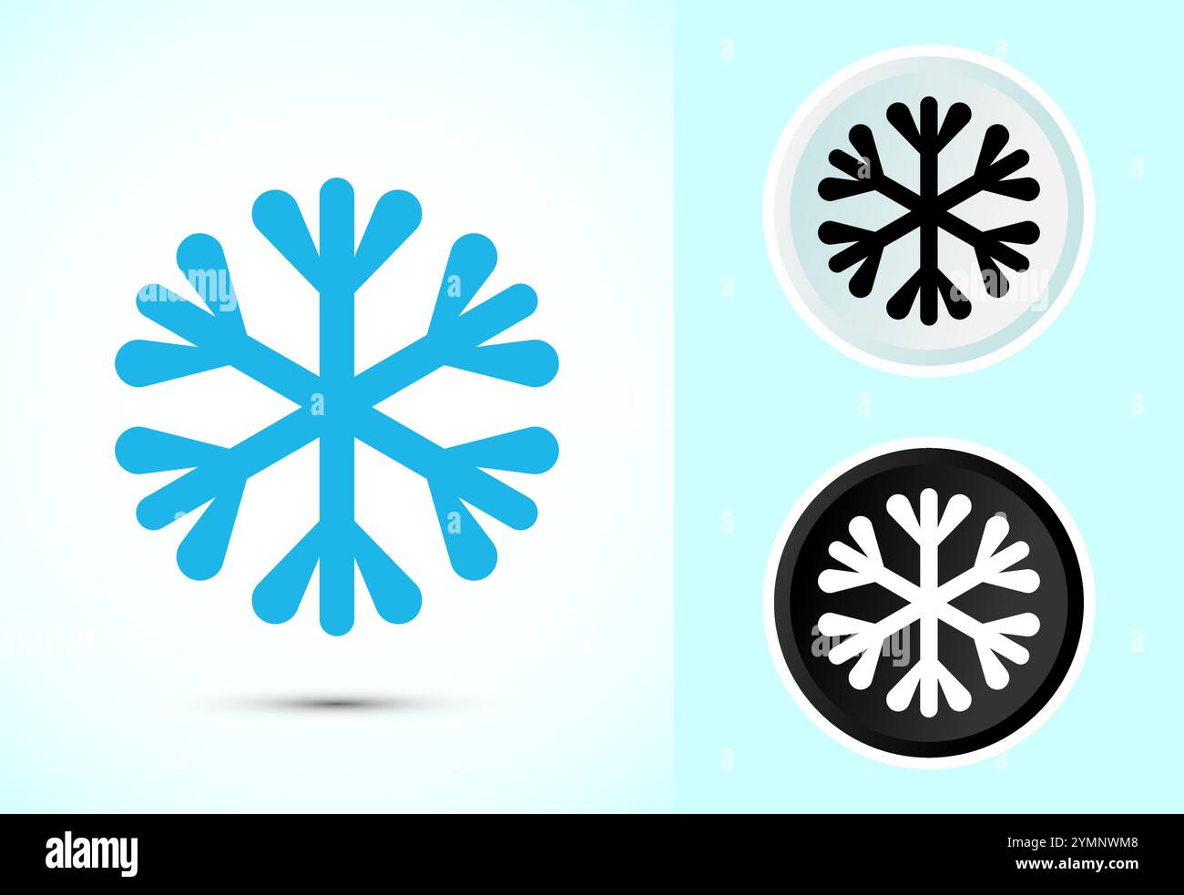 Snowflake icon design, Keep frozen icon, Symbol of snow, Winter design ...