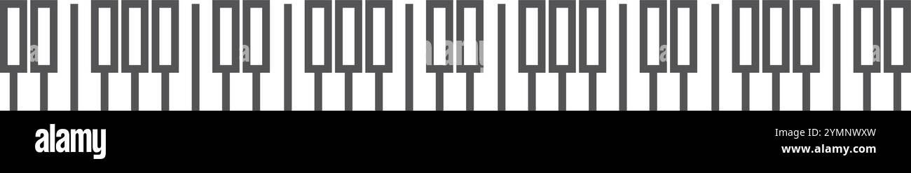 Piano keys line icon. Melody note instrument Stock Vector Image & Art ...