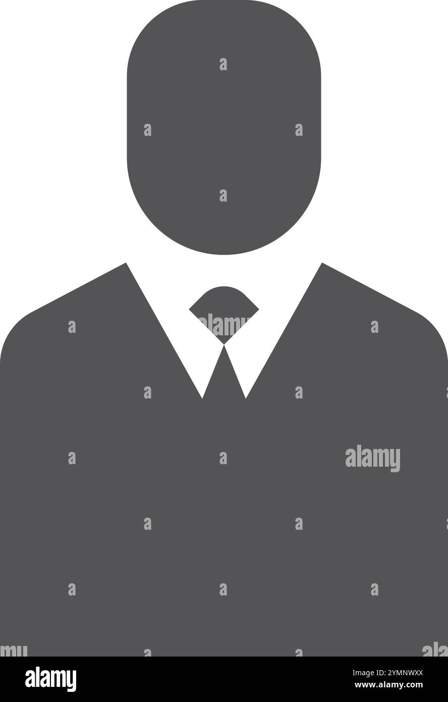 Corporate worker black icon. Business man symbol Stock Vector Image ...