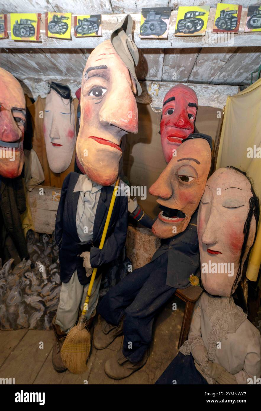 Glover, Vermont, U.S.A. 21st Nov, 2024. The Bread & Puppet Museum showcases six decades of ...