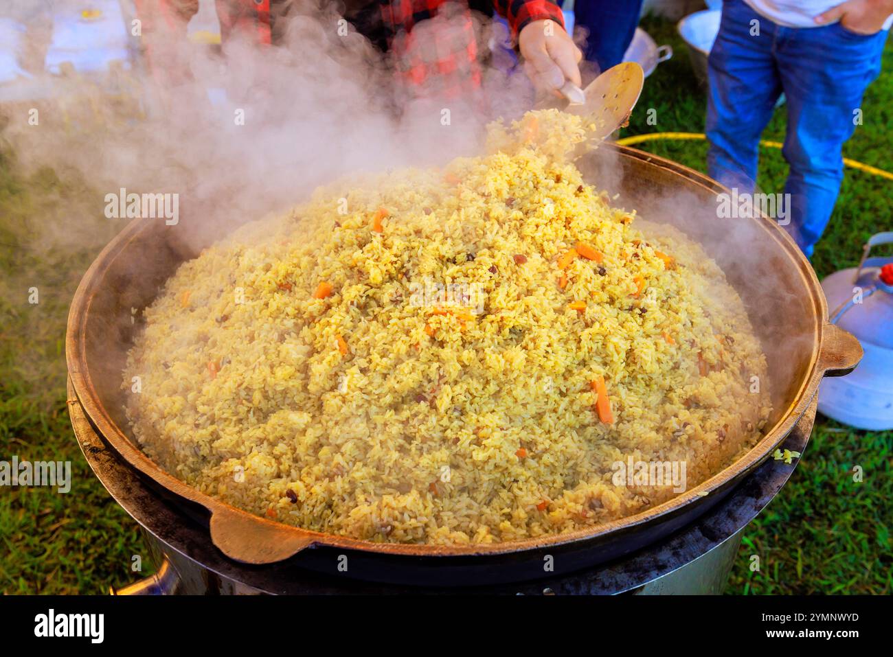 It is traditional Turkish pilaf to be cooked in large cast iron ...