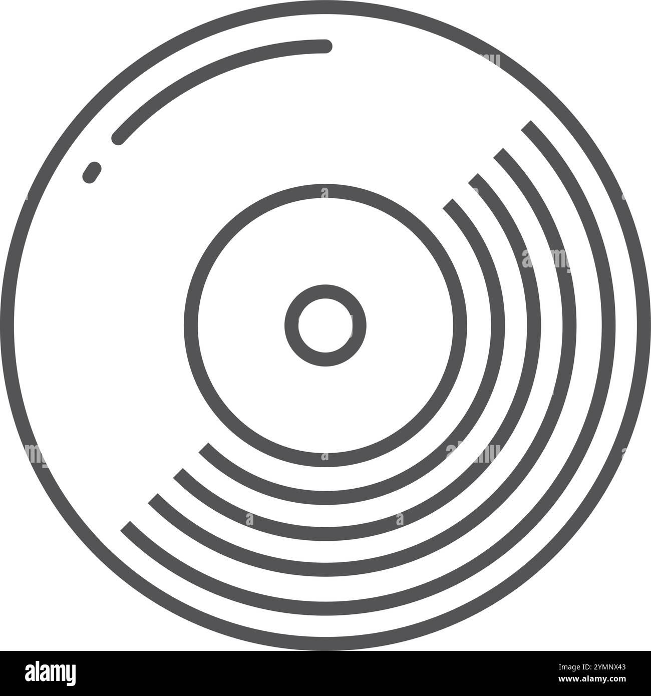 Vinyl disc line icon. Vintage music symbol Stock Vector Image & Art - Alamy