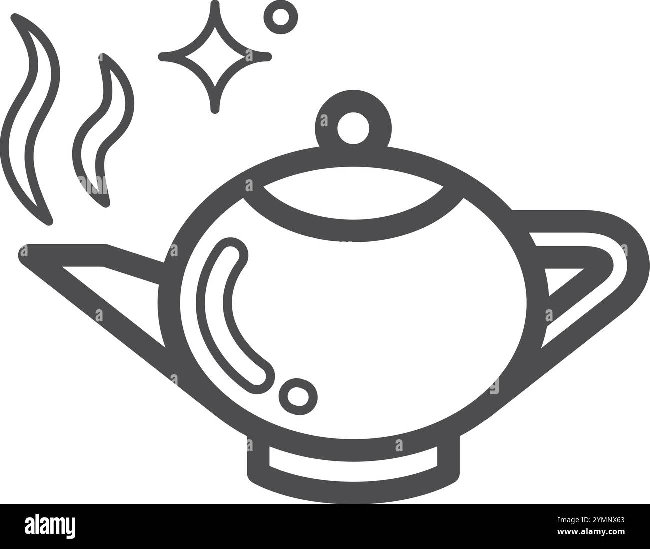 Glass teapot hot black tea Black and White Stock Photos & Images - Alamy