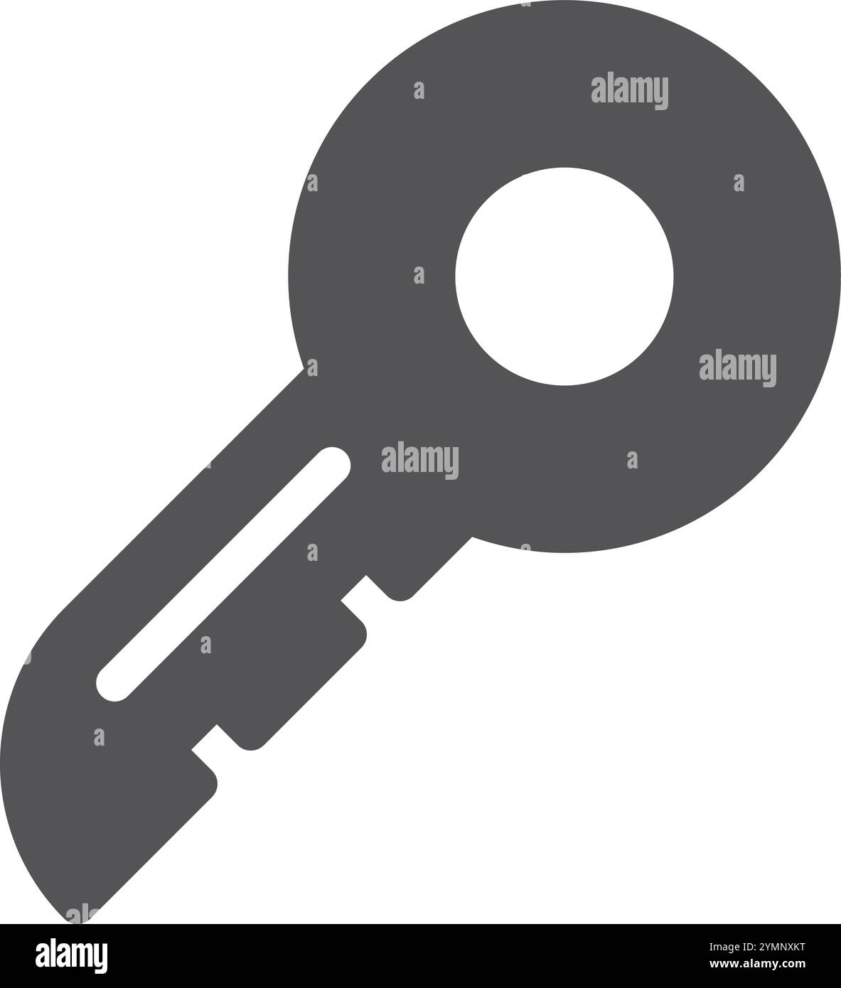 Key black icon. Unlock symbol. Security sign Stock Vector Image & Art ...