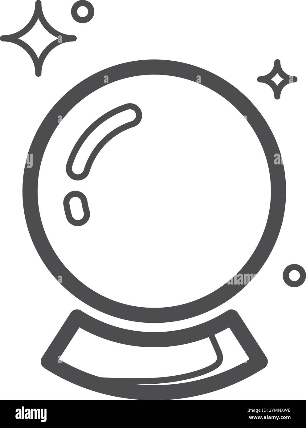 Sphere magic line icon Stock Vector Images - Alamy