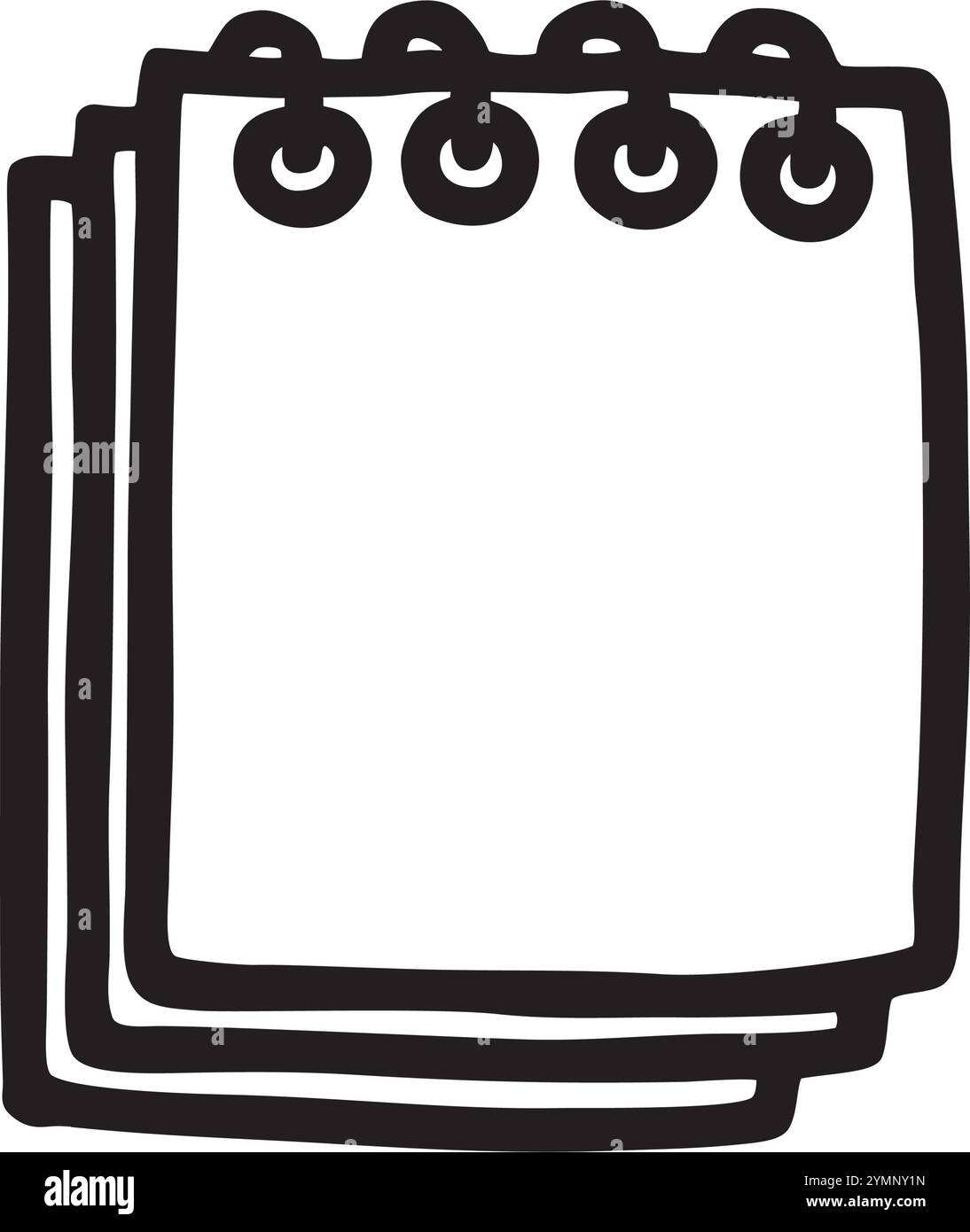 Doodle Notepad icon handdrawn with ink pen Stock Vector Image & Art - Alamy