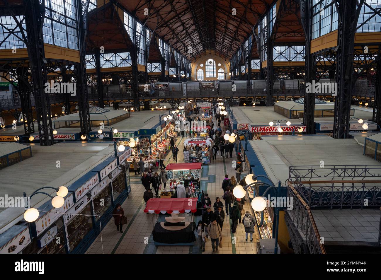 The largest and oldest indoor market (Nagyvasarcsarnok), Great Market ...