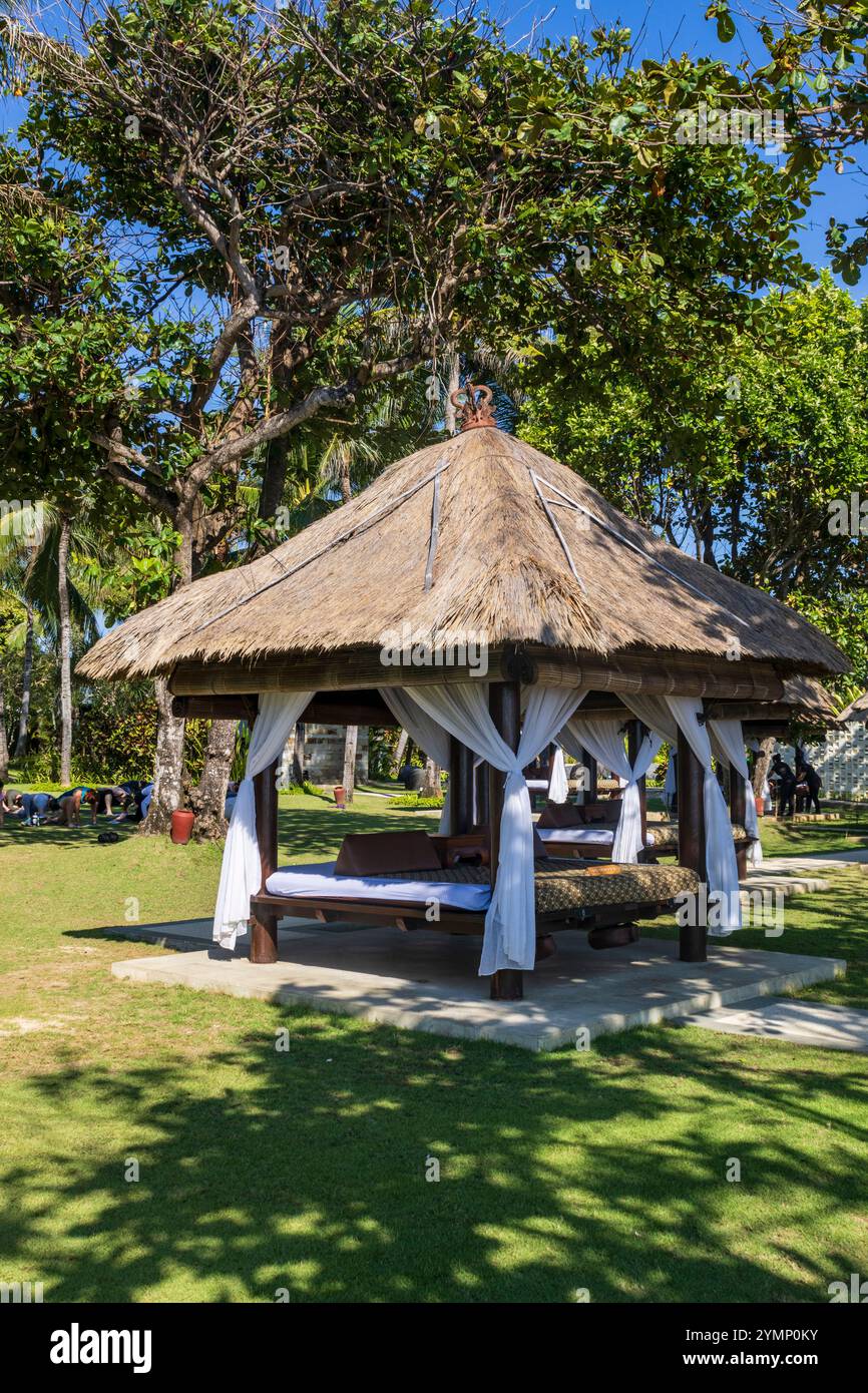 Wellness and spa pavilion at Nusa Dua beach resort on the island of ...