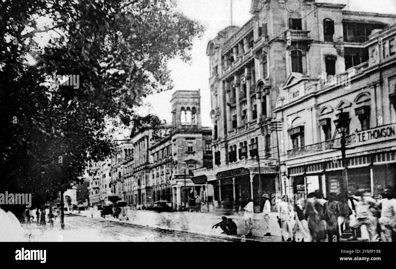 Esplanade Corner in Calcutta, India. This photograph is from an undated ...