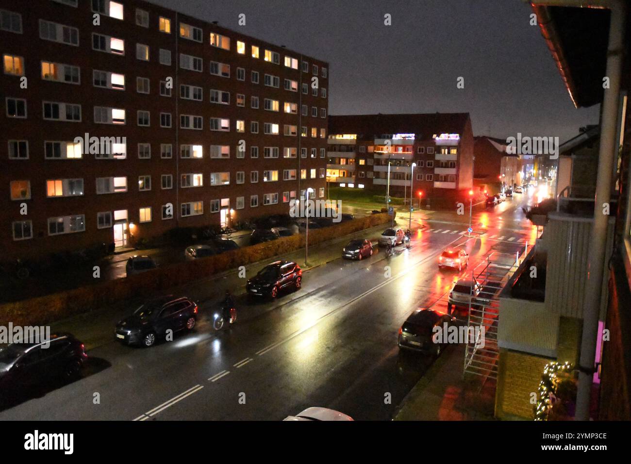 Copenhagen/ Denmark/22 November 2024/ Danish weather rainy evening in ...