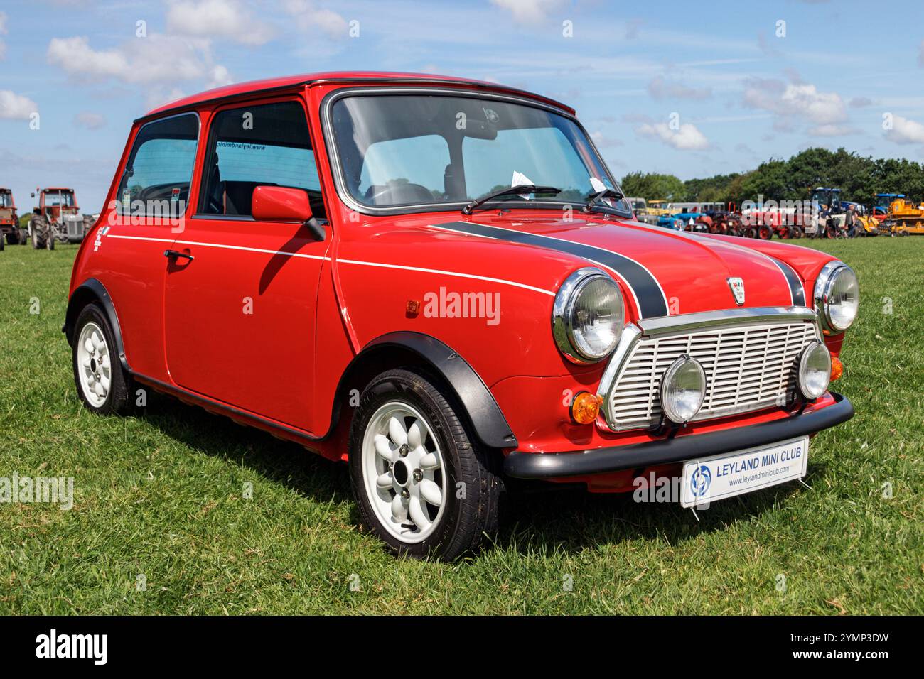 Leyland Mini in The Italian Job livery. Heskin Steam Rally 2017 Stock ...