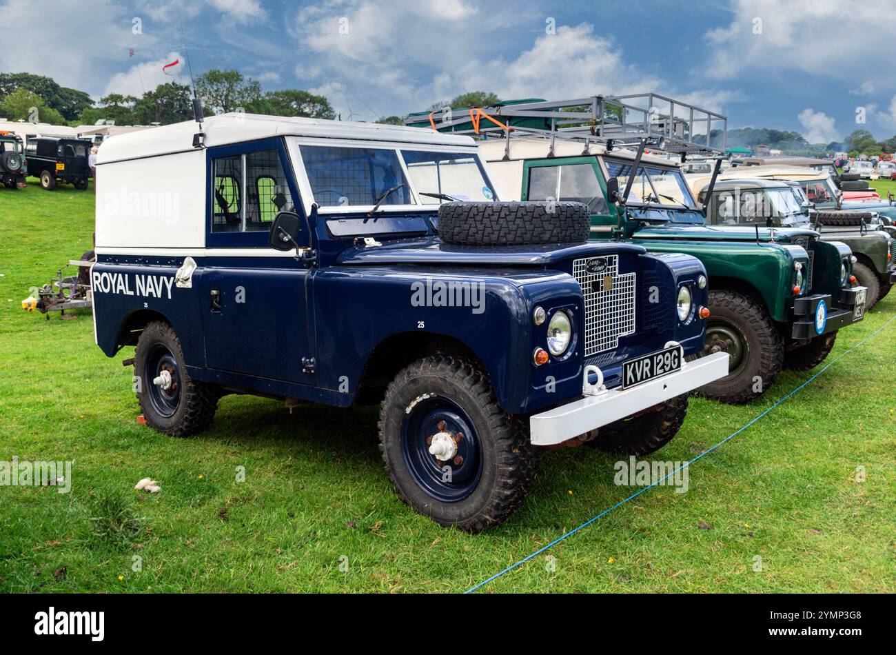 Royal Navy Land Rover. Heskin Steam Rally 2017 Stock Photo - Alamy