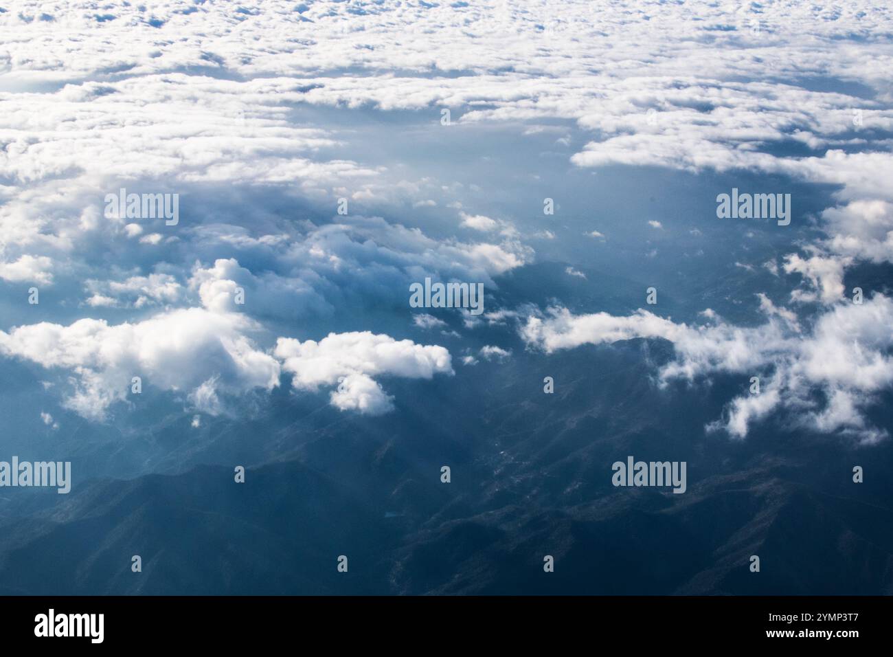a view of the island of Cyprus from the plane window Stock Photo - Alamy