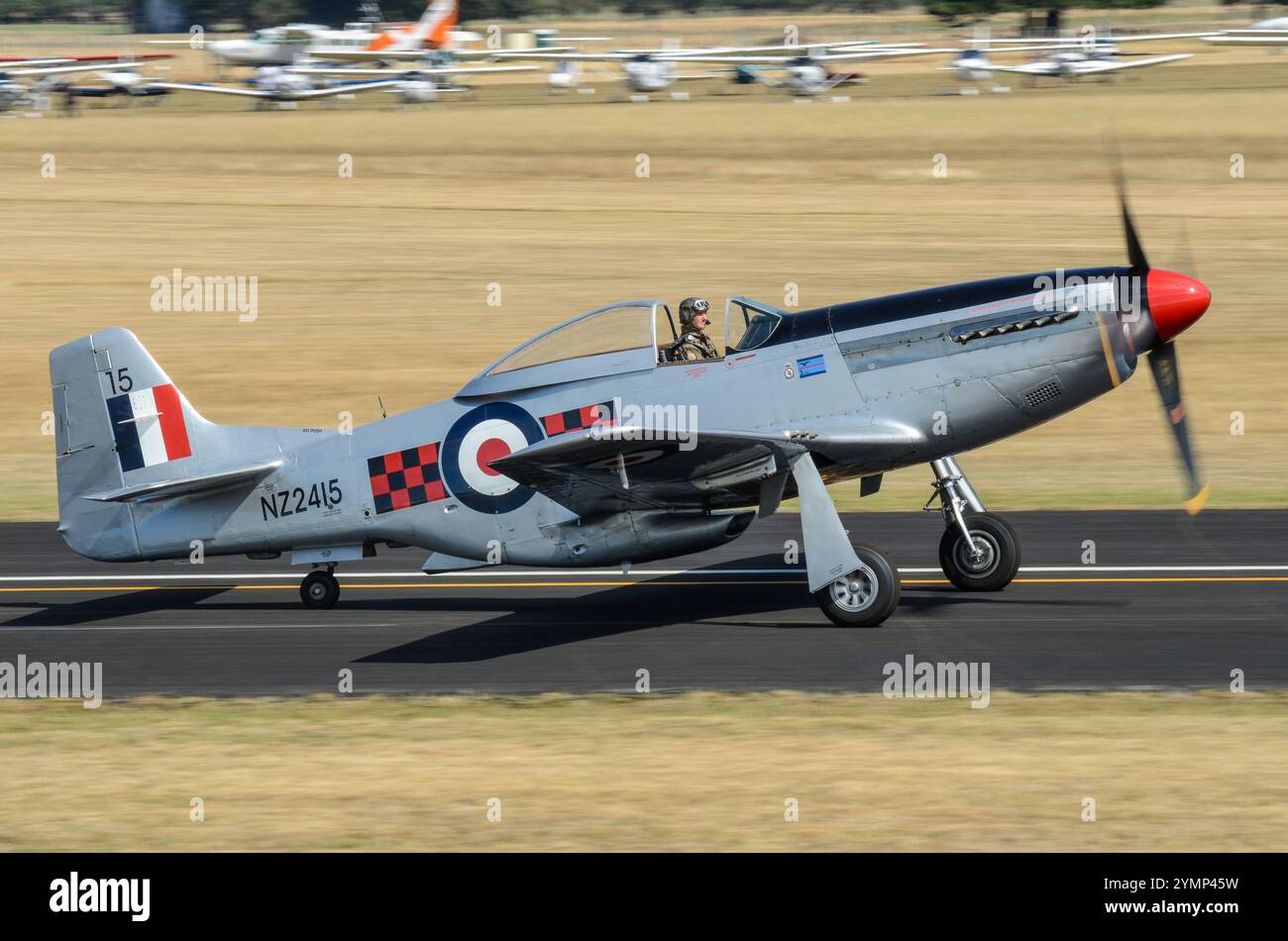 North American P-51 Mustang Second World War fighter plane at Wings ...