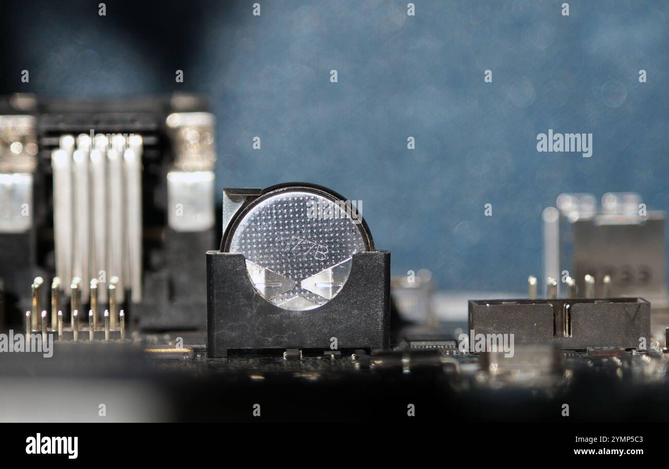 3 Volts lithium cell on the main board Battery-backed electronic ...
