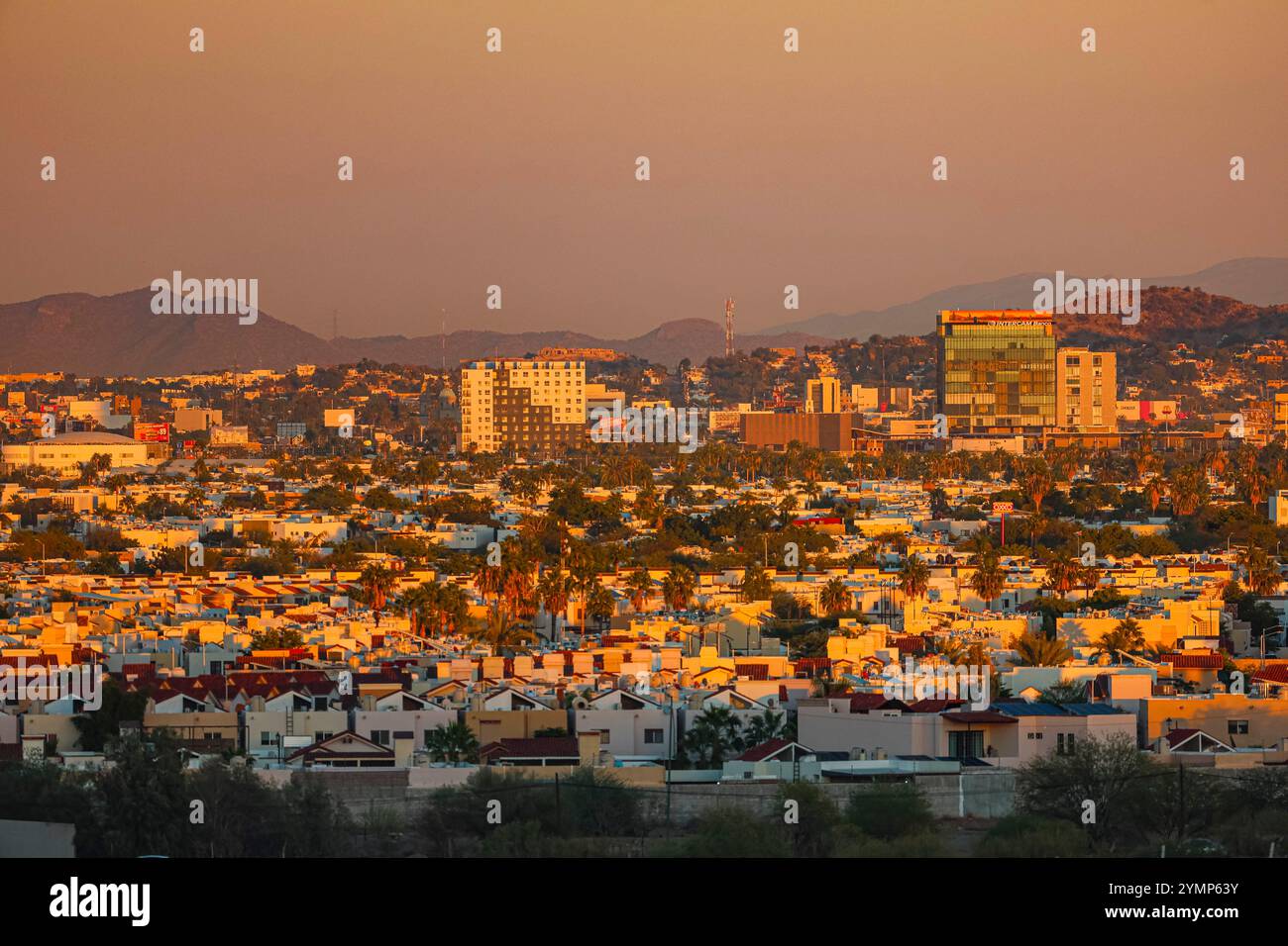 City growth, real estate in the city landscape of Hermosillo, Sonora ...