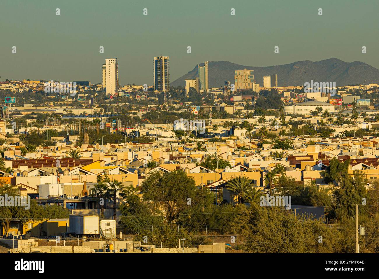 City growth, real estate in the city landscape of Hermosillo, Sonora ...