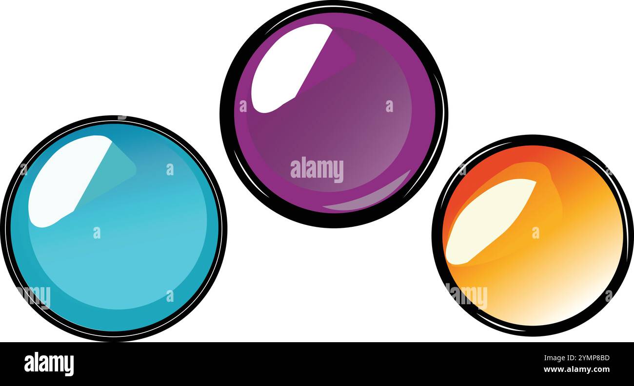 magnifying glass icons logo set 3 magnifier icons logos for any project ...