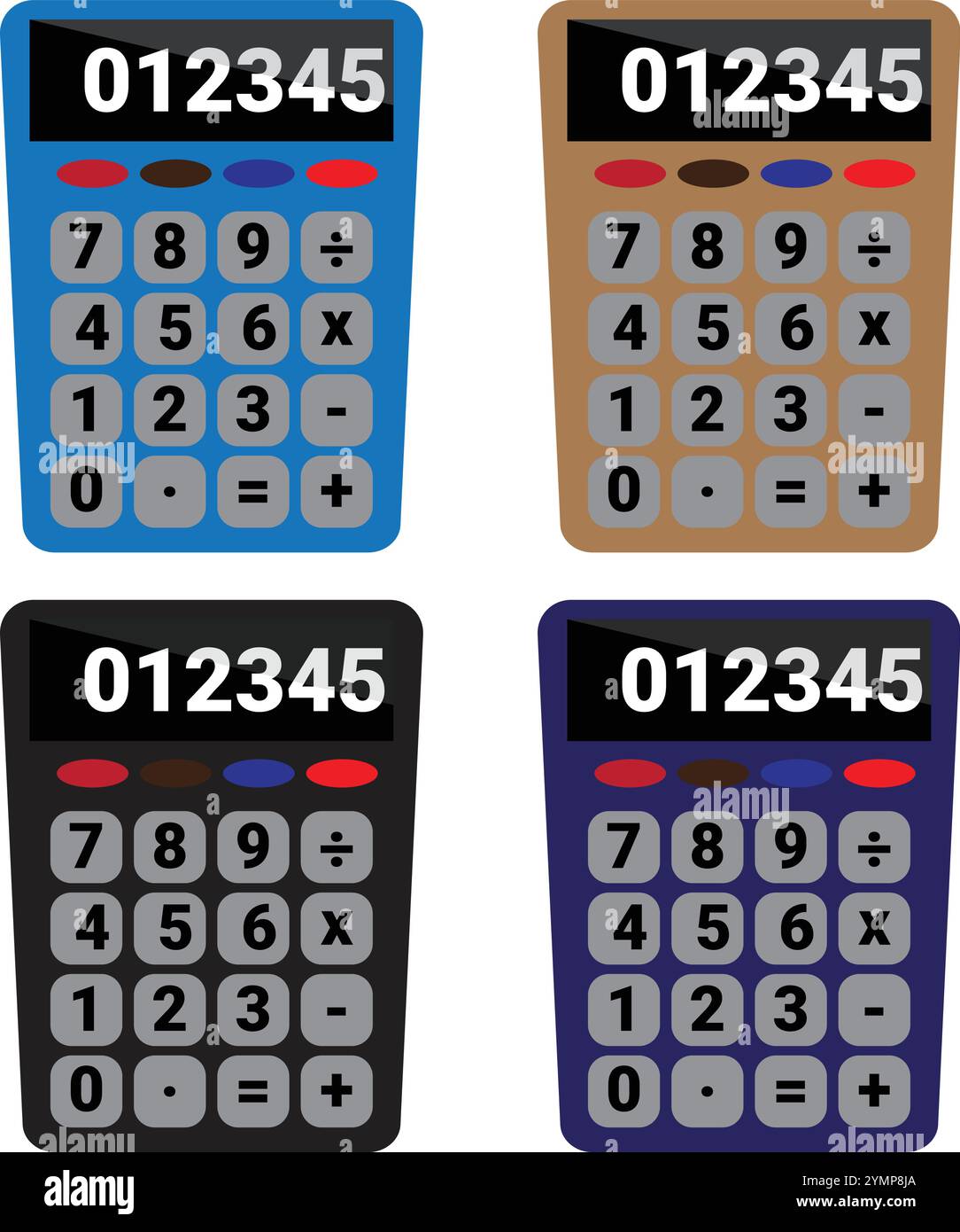 Maths set calculator Stock Vector Images - Alamy