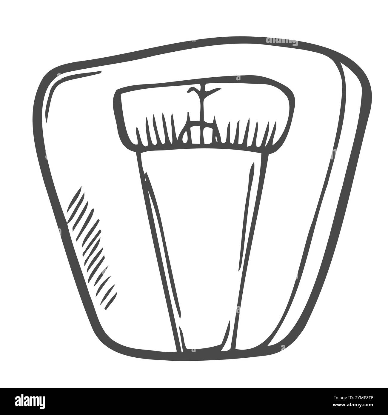 Scales mechanical human weight, doodle vector Stock Vector Image & Art ...