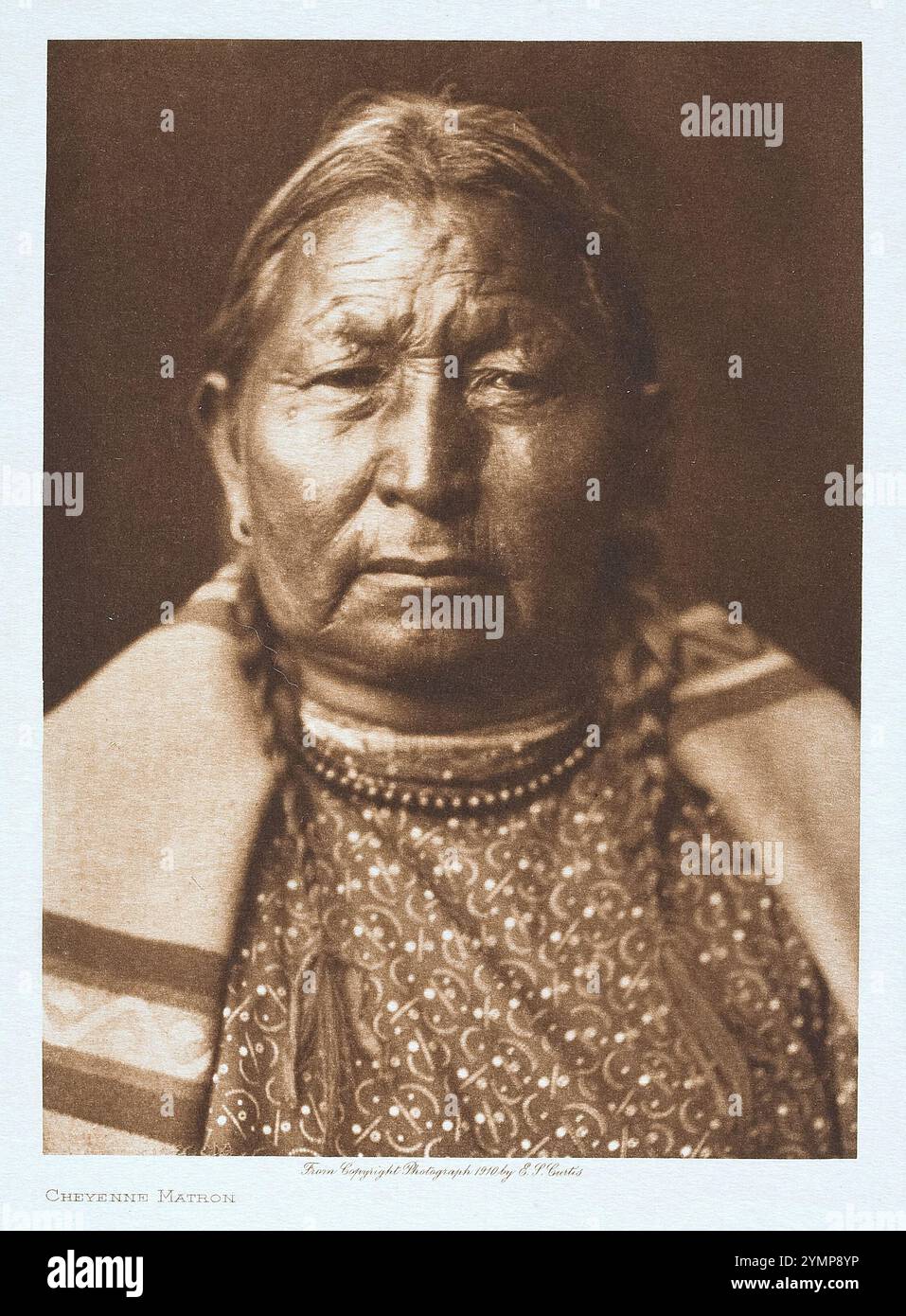 Cheyenne Matron, 1910. Vintage American First Nations photograph, by ...