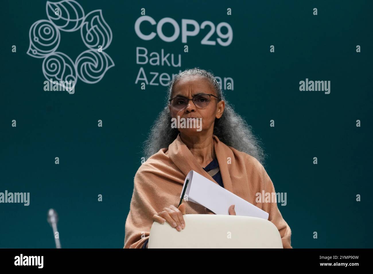 Marina Silva, Brazil environment minister, arrives for a news ...