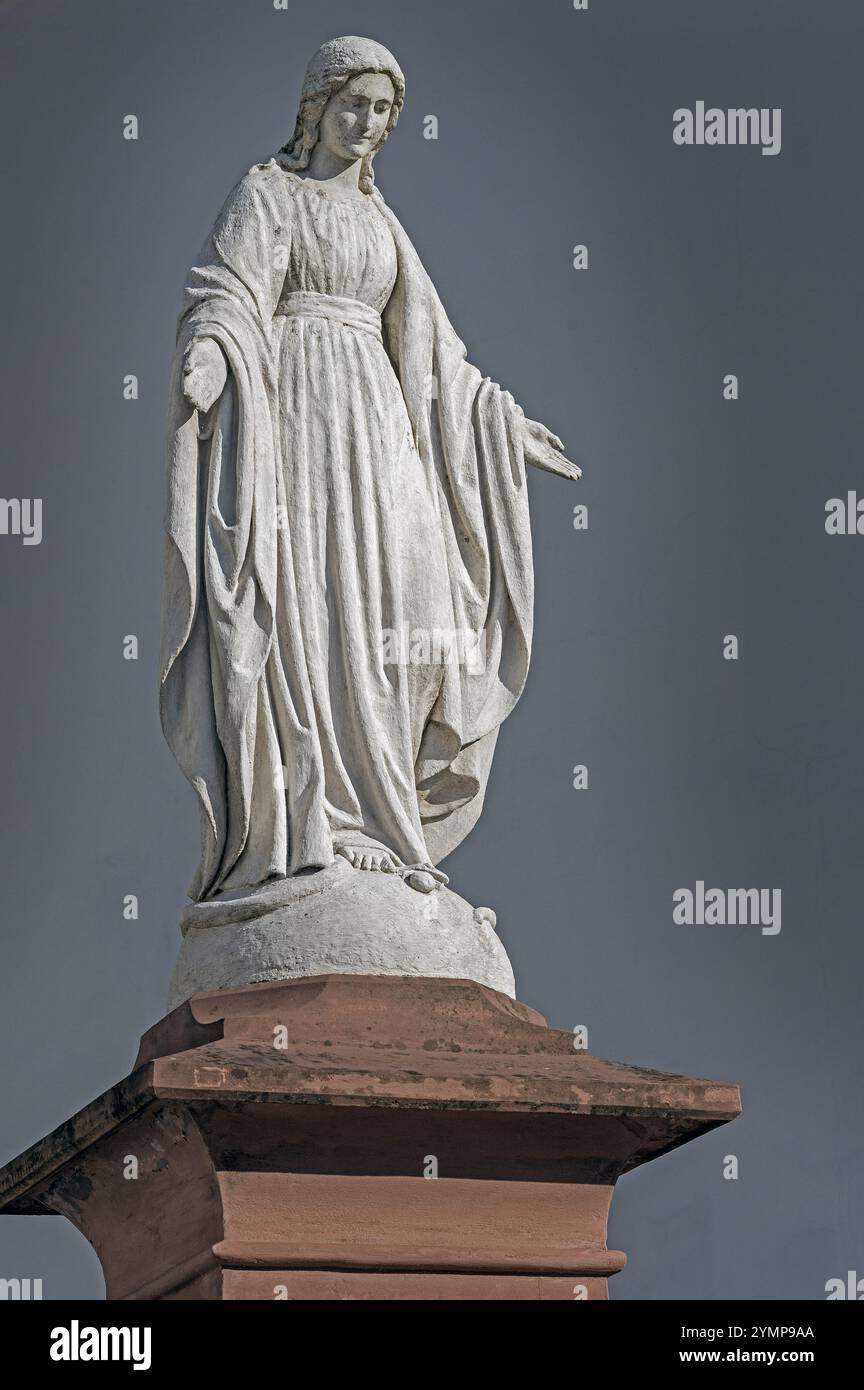 Marian column at the former collegiate church of St Peter, a Roman ...