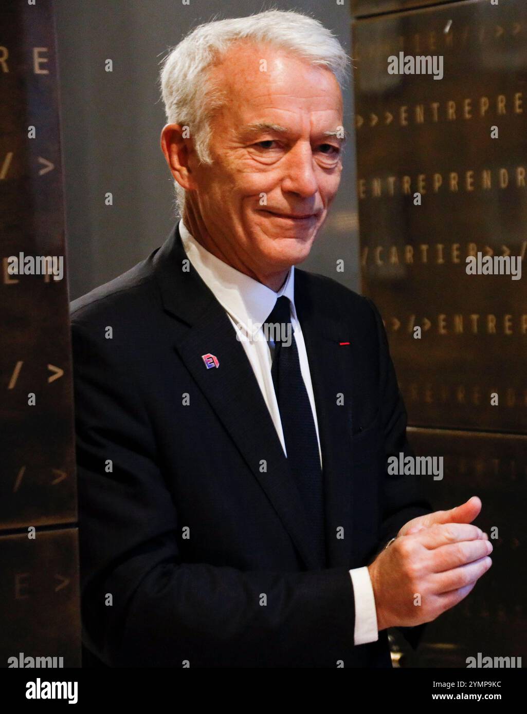 Paris, France. 22nd Nov, 2024. Patrick Martin President of MEDEF during ...