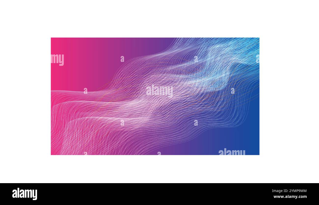 Geometric Abstract circular design - Colorful wavy Lines Seamless ...