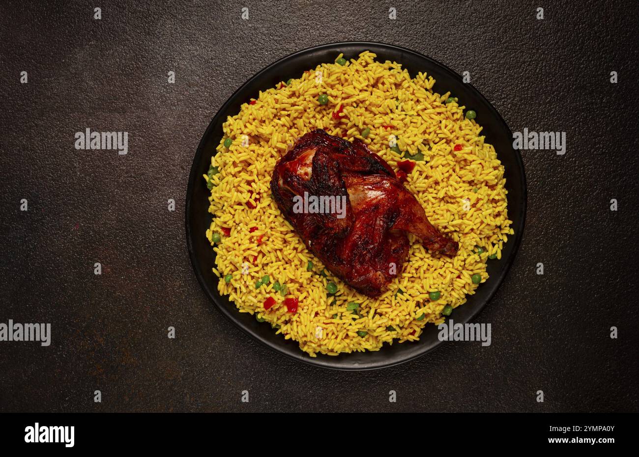 Kabsa, rice with chicken, Saudi Arabian dish, national dish, homemade ...