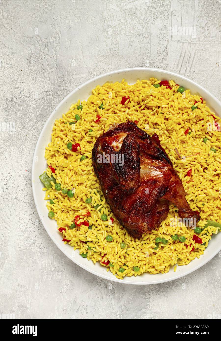 Kabsa, rice with chicken, Saudi Arabian dish, national dish, homemade ...