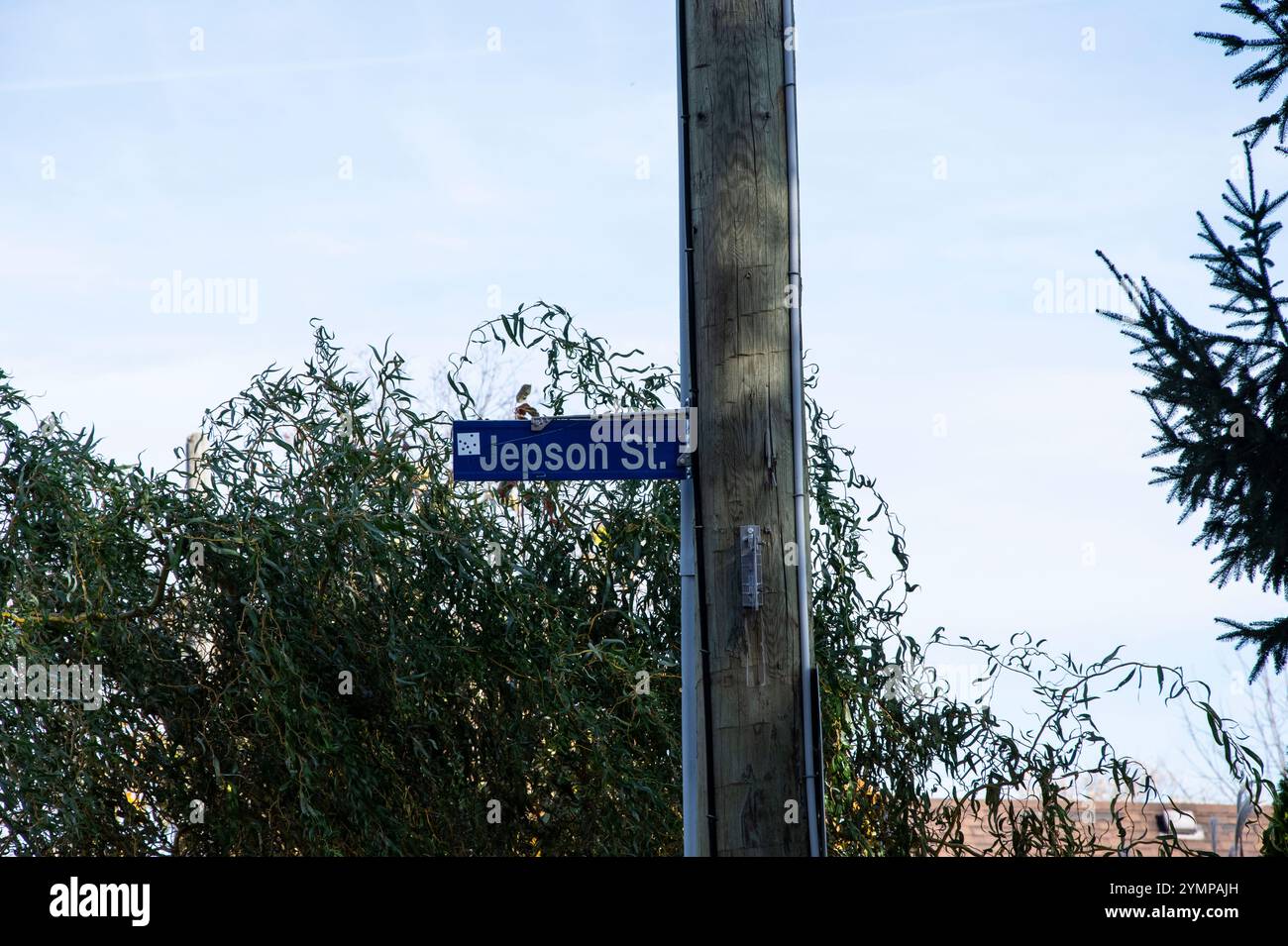 Jepson Street sign in Niagara Falls, Ontario, Canada Stock Photo - Alamy