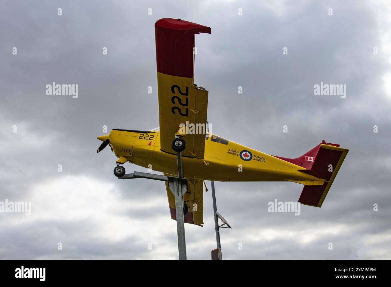 Mounted armed forces aircraft on Homestead Drive in the village of ...