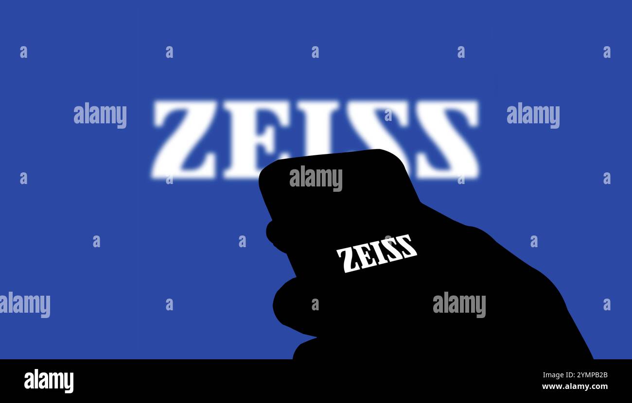 Zeiss logo on smartphone Stock Photo - Alamy