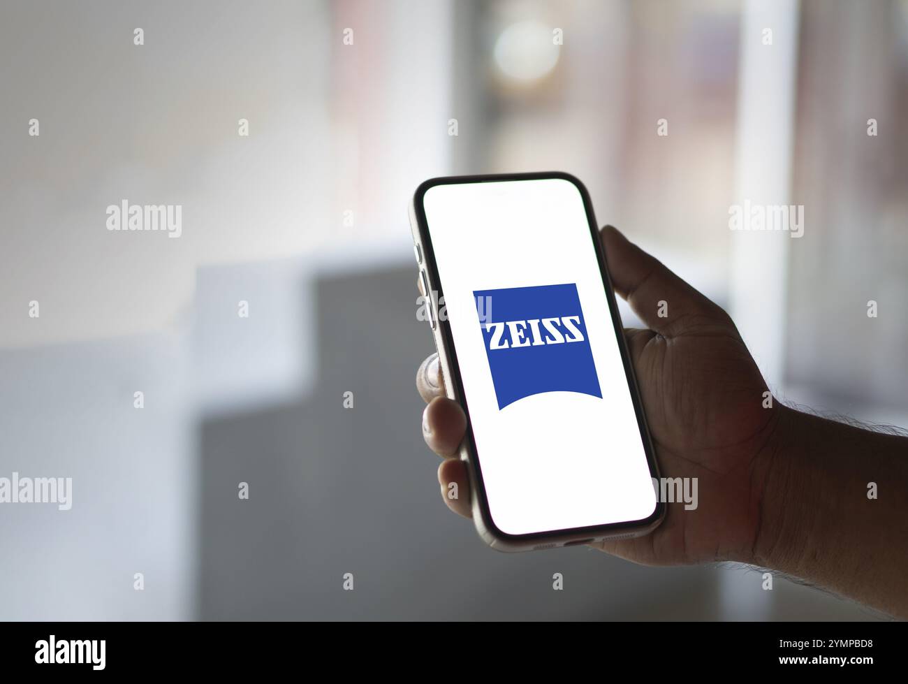 Zeiss logo on smartphone Stock Photo - Alamy