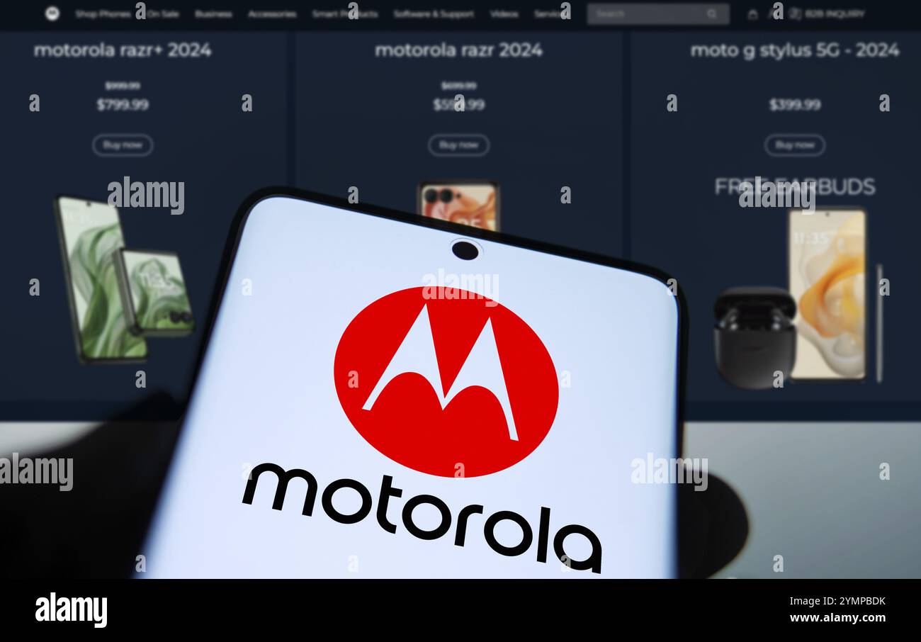 Motorola logos hi-res stock photography and images - Alamy