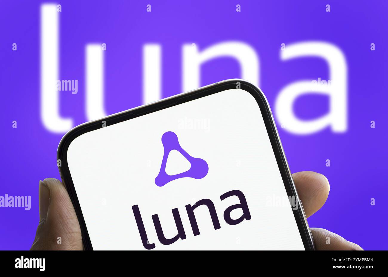 Amazon luna logo is displayed on smartphone. Amazon Luna is a cloud ...