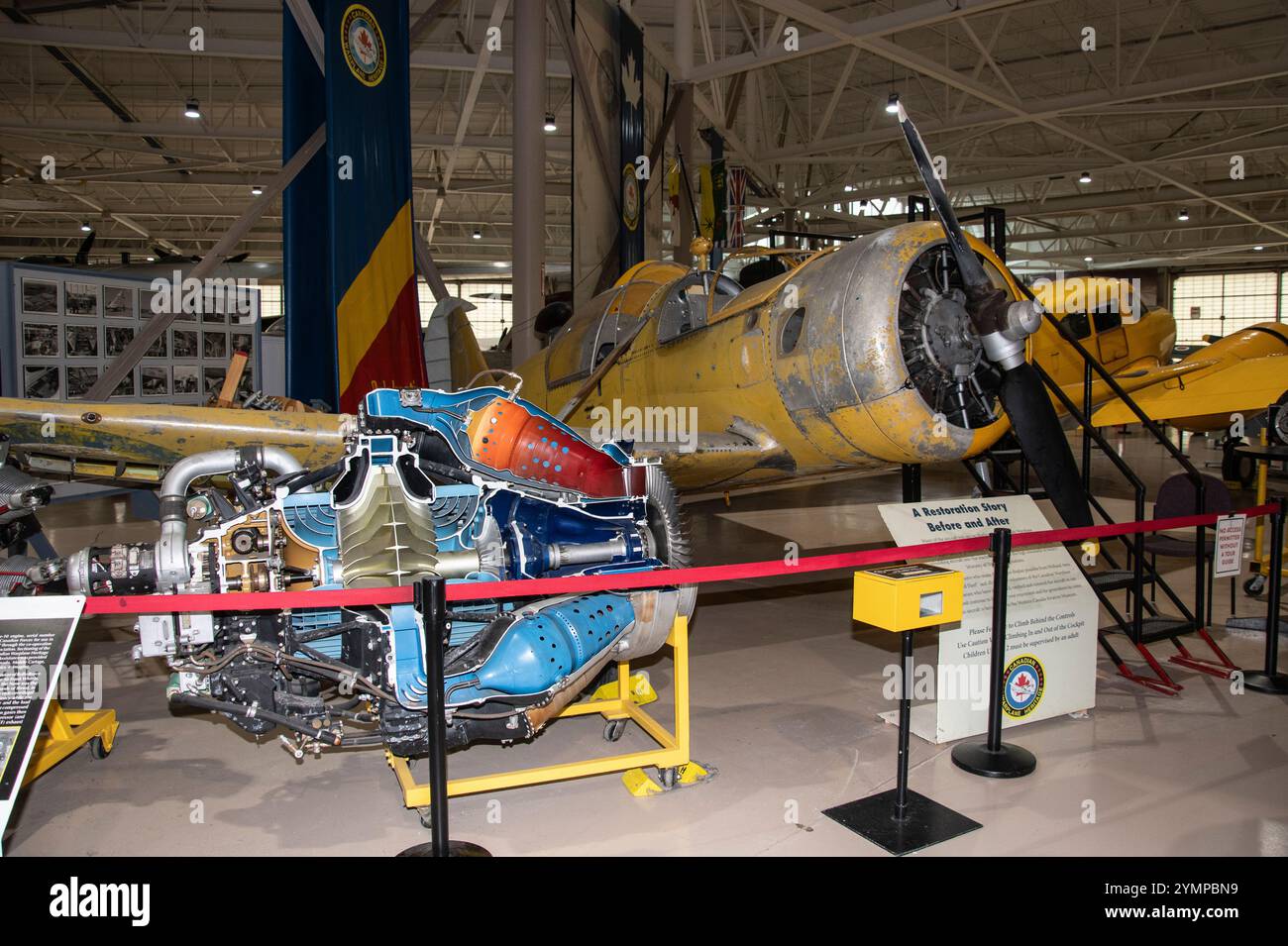 Rolls-Royce Nene-10 turbojet engine at Canadian Warplane Heritage ...