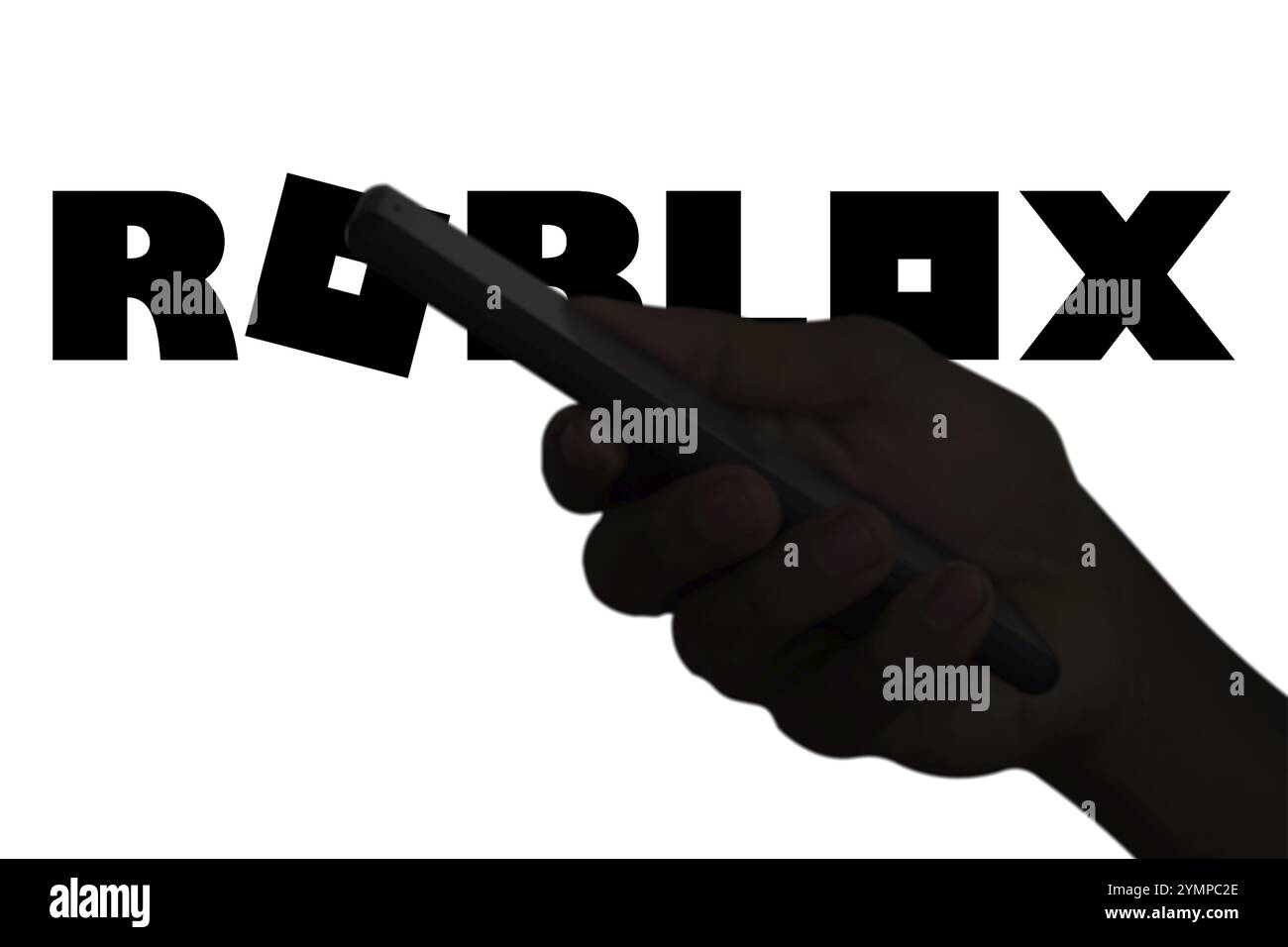 Roblox logo on smartphone Stock Photo - Alamy