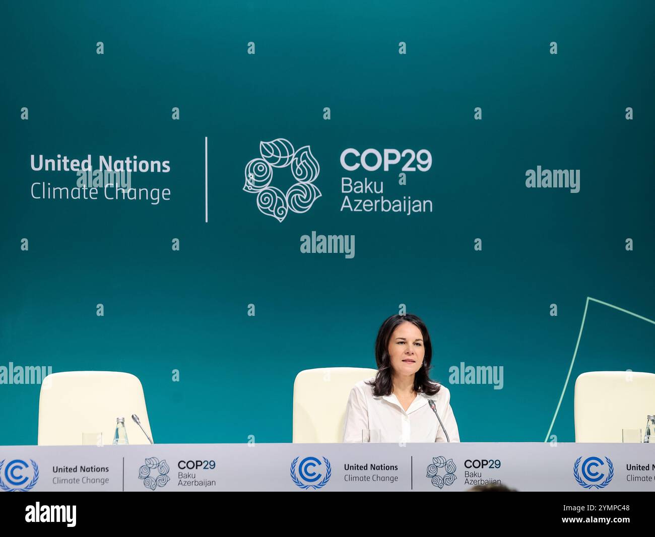 Baku, Azerbaijan. 22nd Nov, 2024. Federal Minister for Foreign Affairs of Germany Annalena ...