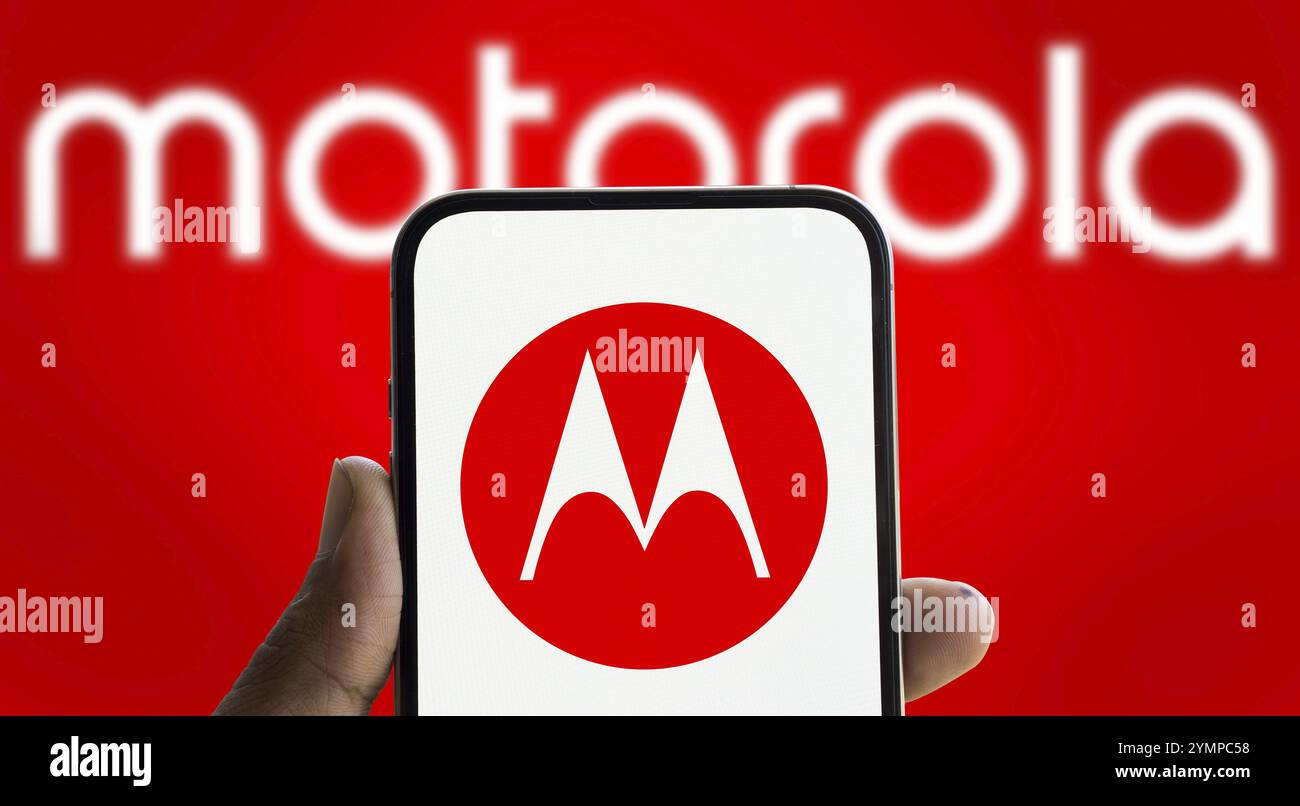 Motorola logo hi-res stock photography and images - Alamy