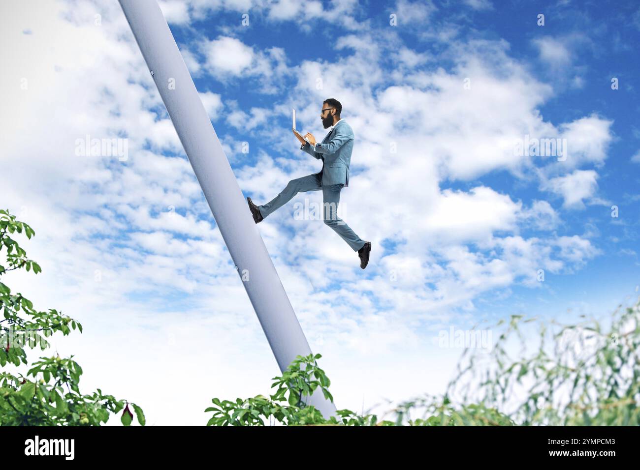 Illustration of ascent concept hi-res stock photography and images - Alamy