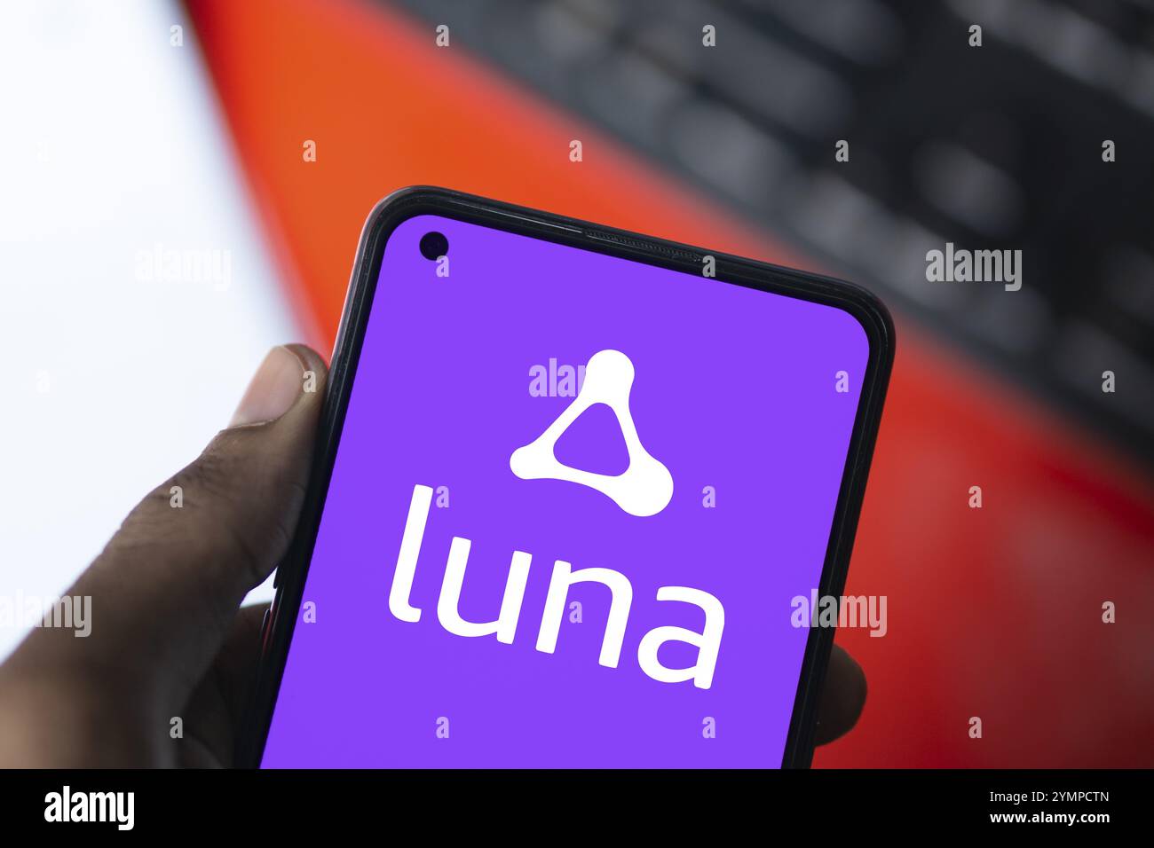 Amazon luna logo is displayed on smartphone. Amazon Luna is a cloud ...