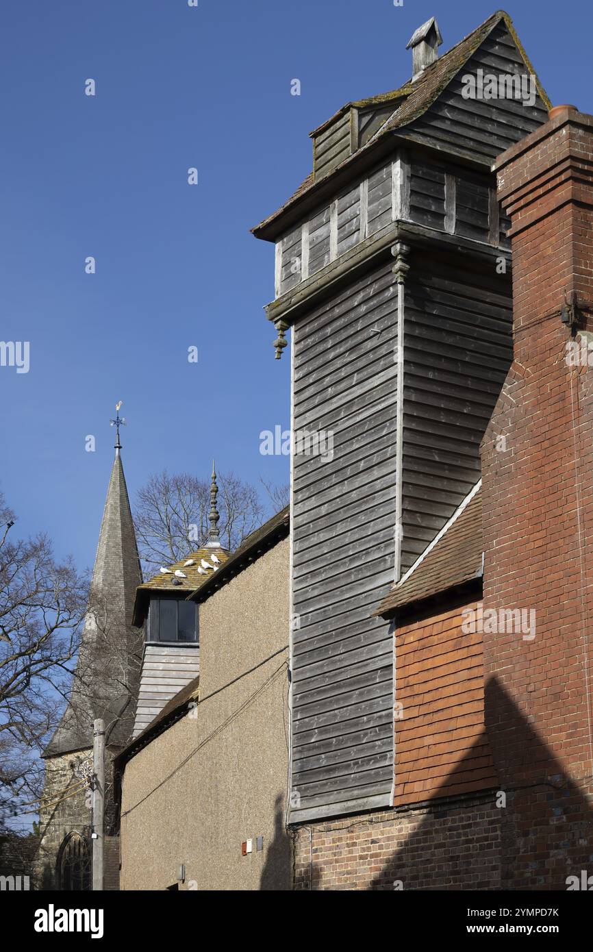 LINDFIELD, WEST SUSSEX, UK, FEBRUARY 01 : View of historical buildings ...