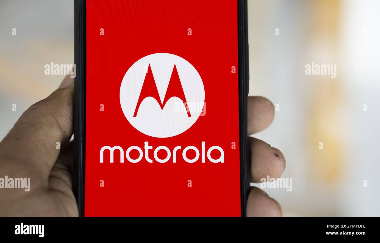 Motorola logo hi-res stock photography and images - Alamy