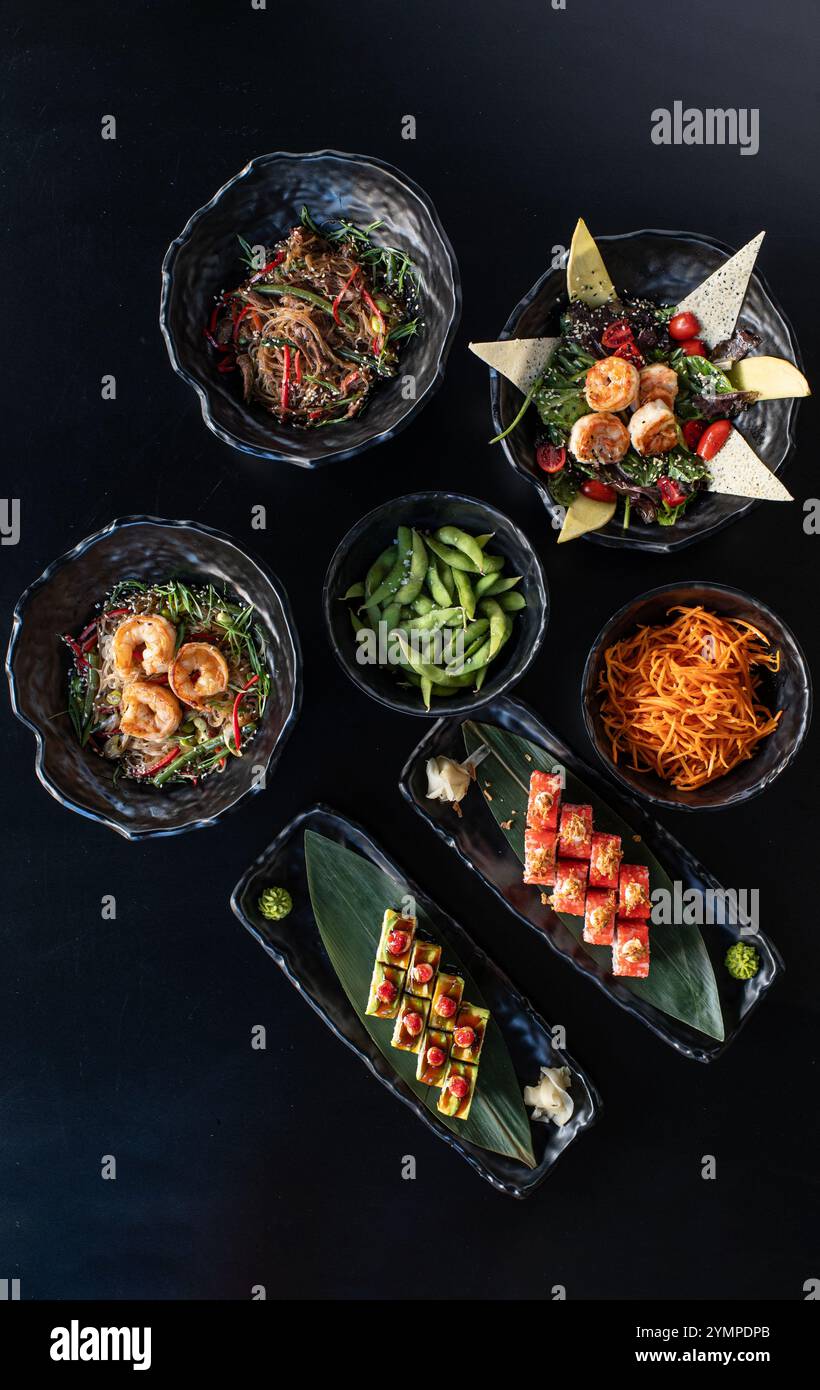sushi set in a Japanese restaurant Stock Photo - Alamy