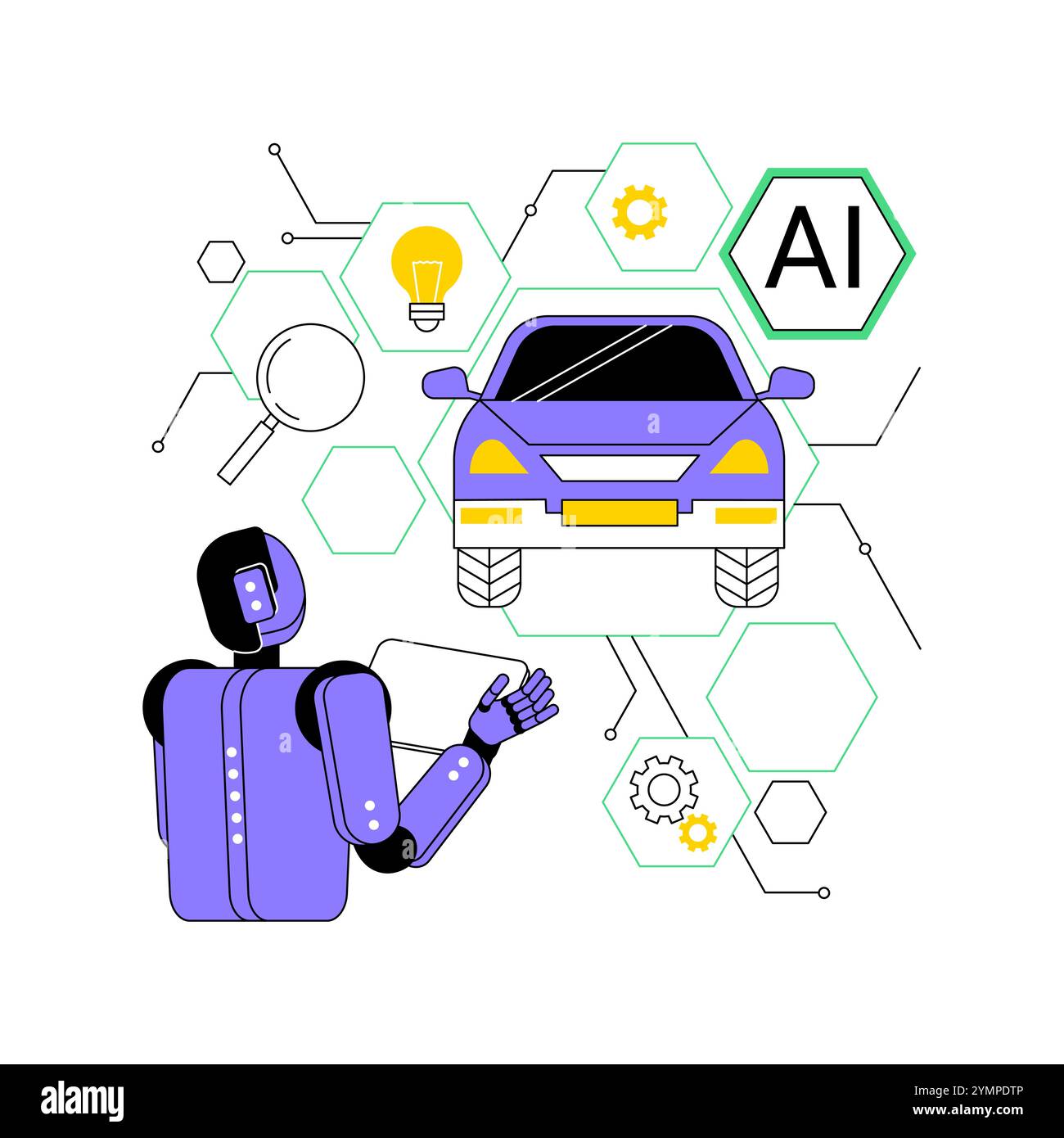 AI-Optimized Prototype Testing abstract concept vector illustration ...