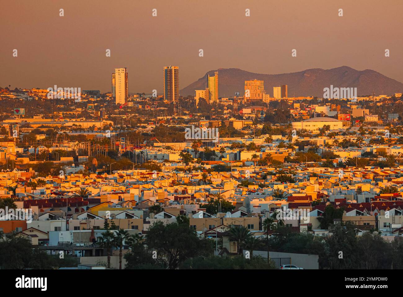 City growth, real estate in the city landscape of Hermosillo, Sonora ...