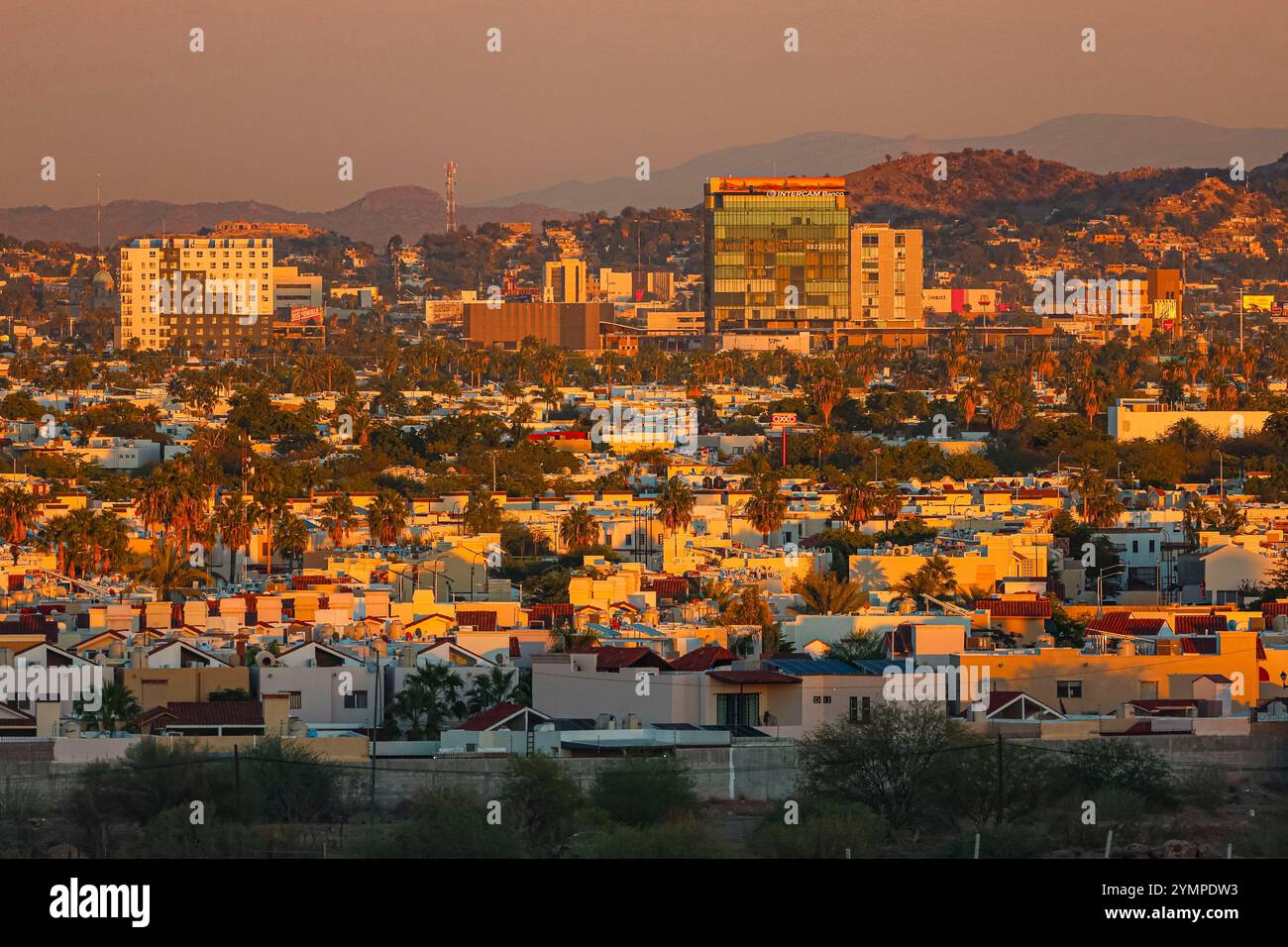 City growth, real estate in the city landscape of Hermosillo, Sonora ...