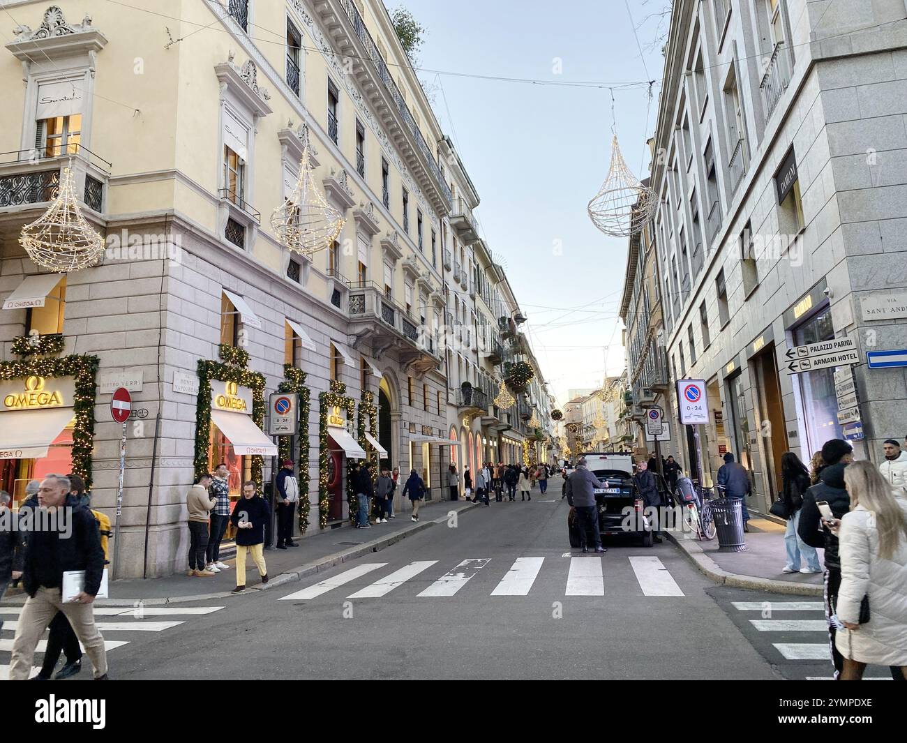 Milan, 22-11-2024 Via Montenapoleone has become the most expensive ...